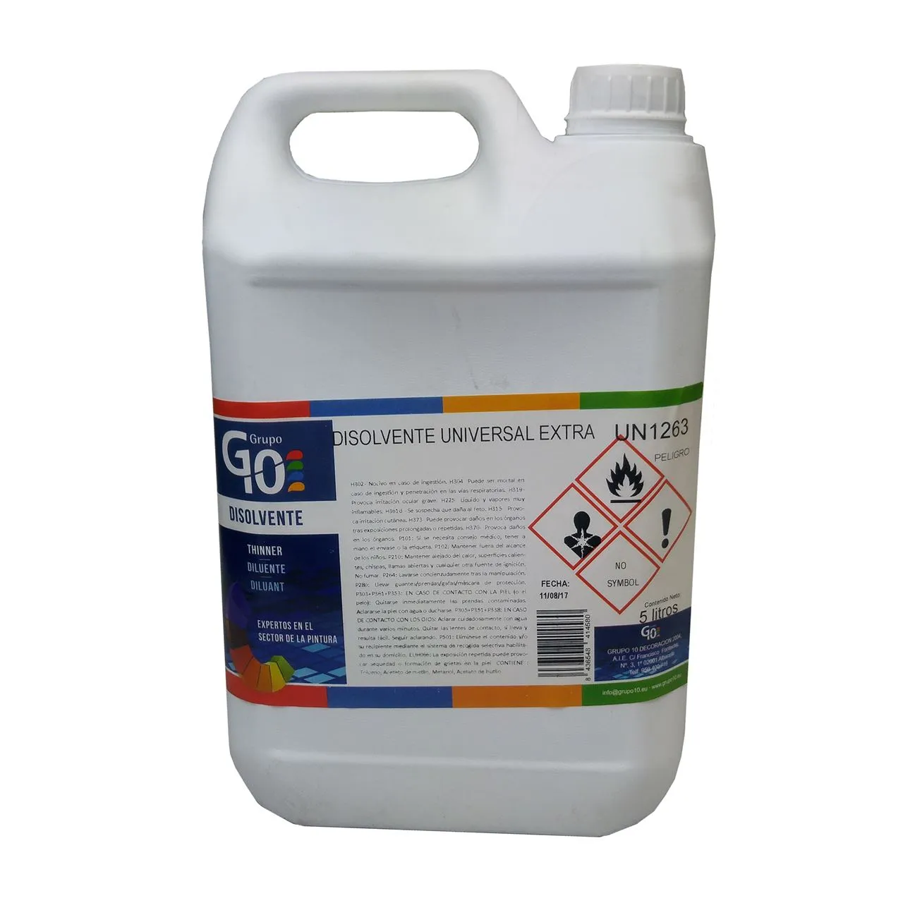 Disolvente universal 5 litros - Suministros Urquiza